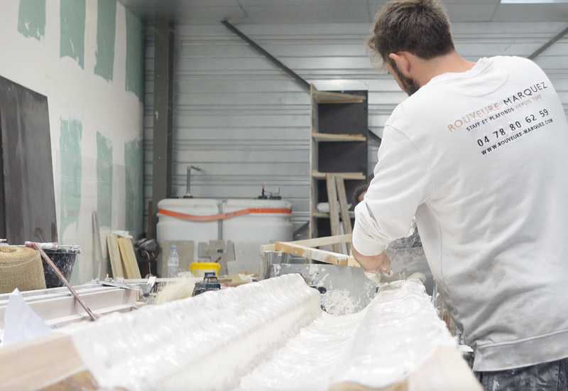 Fibrous plaster, an eco-conscious material · Rouveure Marquez